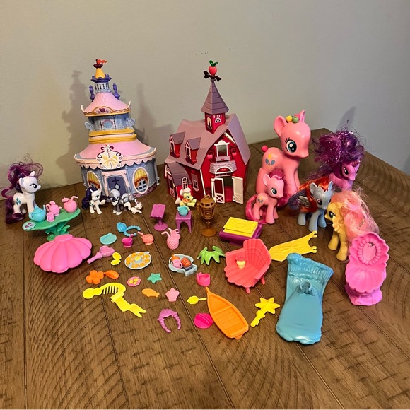My Little Pony | Toys | My Little Pony Lot Farm House Barn Castle And ...